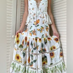 FARM Rio | Dresses | Farmrio Sunflower Dress | Poshmark